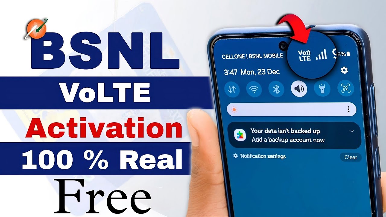 BSNL VOLTE Activation | BSNL 4G Volte | How to Active volte in BSNL | How To Enable BSNL 4G ...
