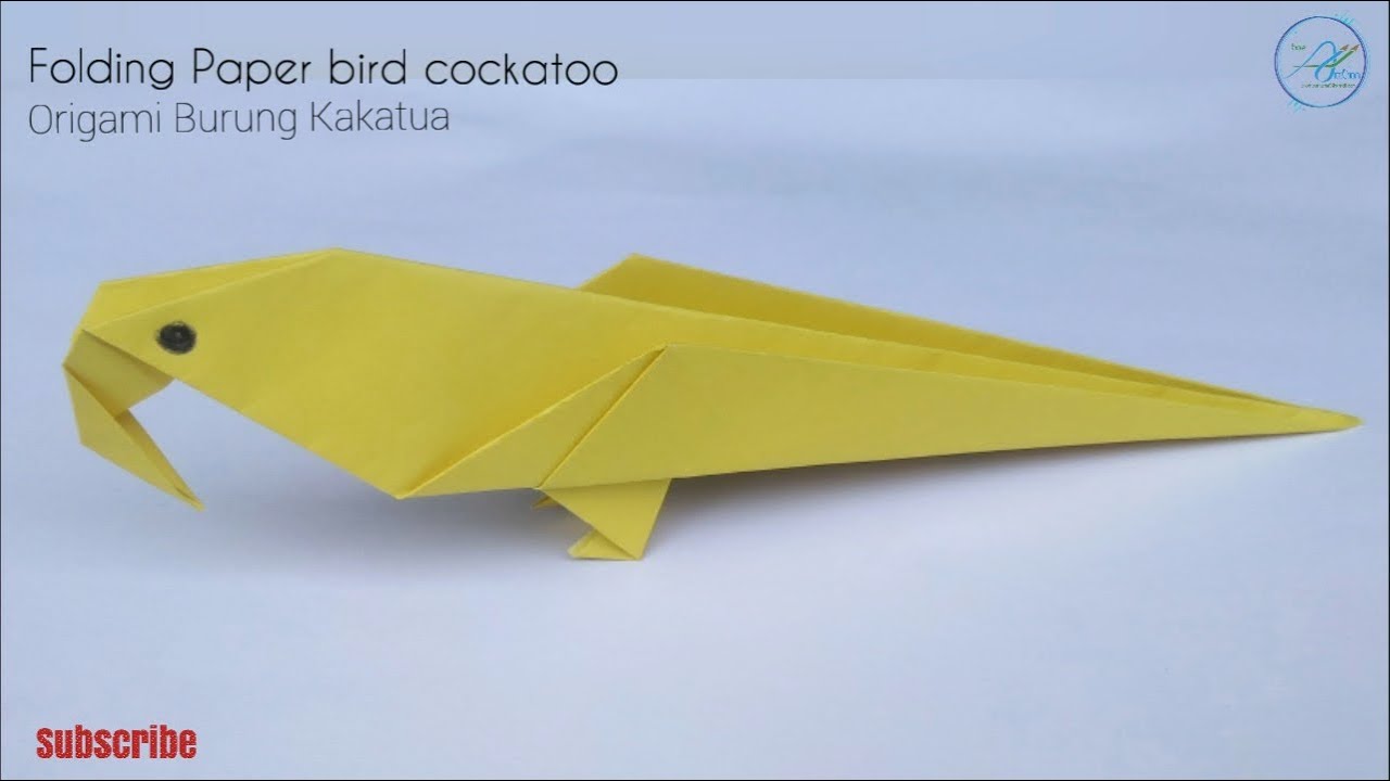 Origami Burung Kakatua I Folding Paper Bird cockatoo - YouTube