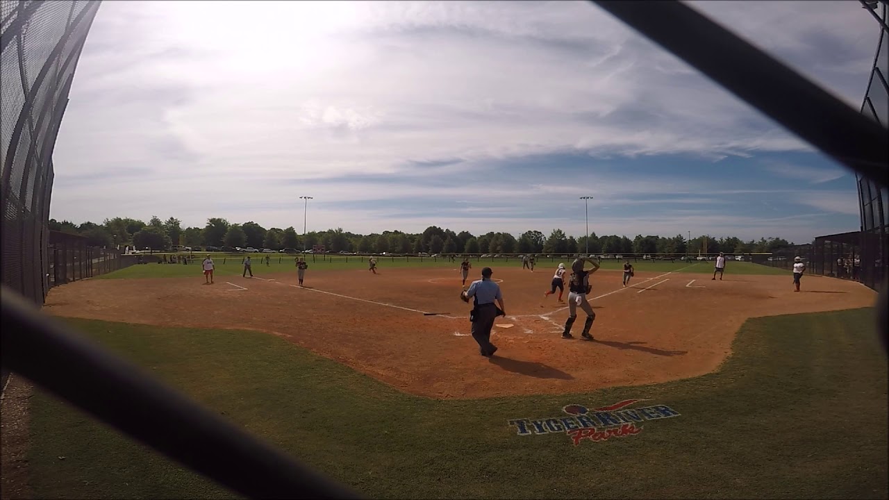 Riley Burton c/o 2023: catcher foul tip out 7/22/19 USA Jr. Olympic Cup ...