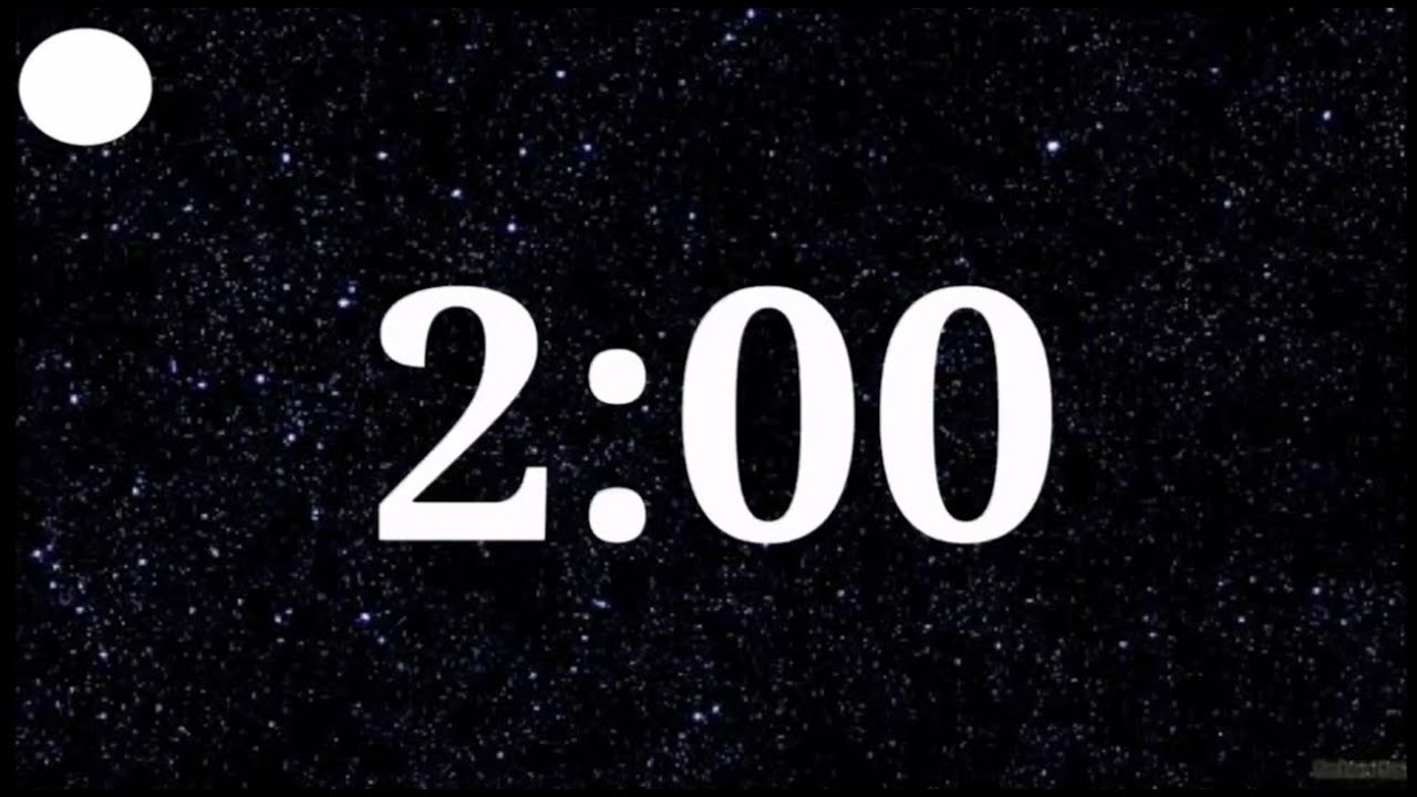 2 Minute Timer Stars Night Background - YouTube