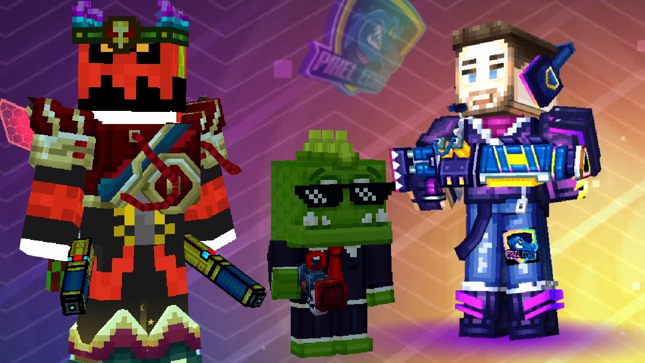 Showcasing Pixel Ecko Set! [Pixel Gun 3D] Part 73 - YouTube