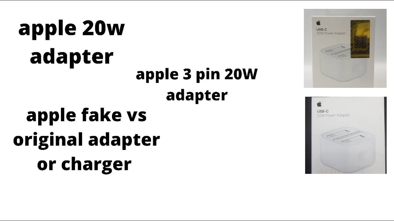 apple 20-W(watt) usb type-c adapter|| iphone charger original vs fake ...