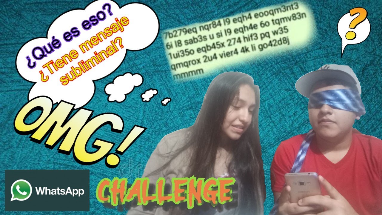 WHATSAPP CHALLENGE - Elizfon - YouTube