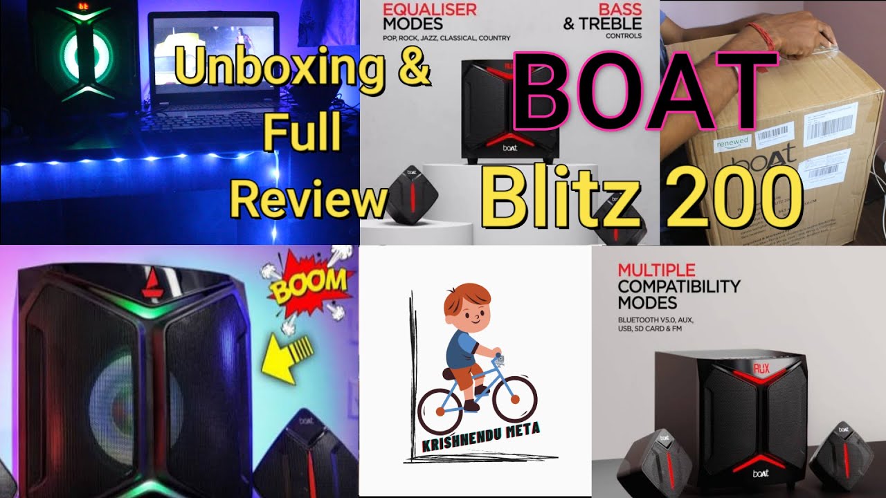 BoAt Blitz 2000 Multimedia 100 W Bluetooth Home Theatre (2.1 Channel ...