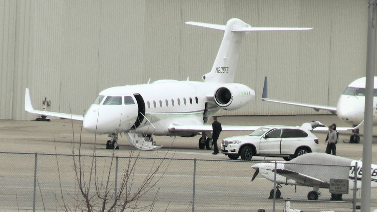GULFSTREAM G280 Arrives at Lunken - SINGLE PASSENGER TAKES THE BMW ...