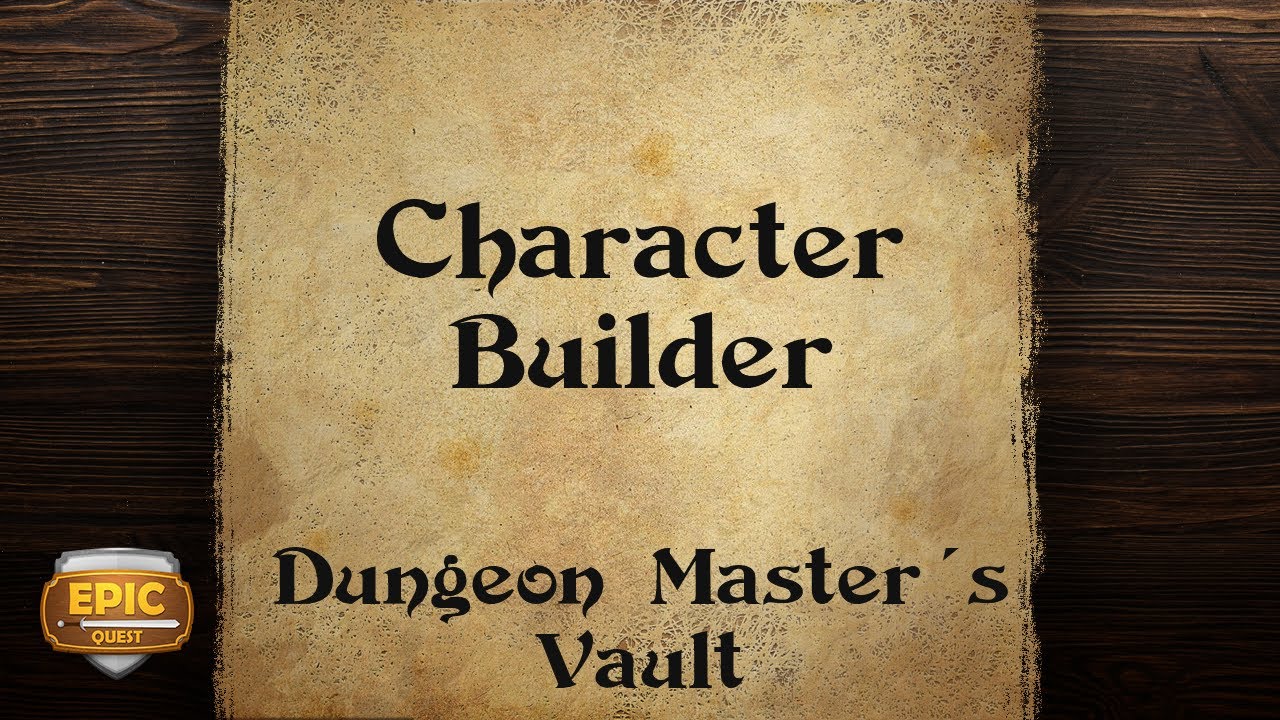 EQ155 - Criação de Personagem D&D 5e - Character Builder - Dungeon ...