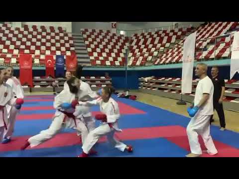 60.Avrupa Karate Şampiyonasında yarışacak olan Kadın Kumite milli takımımızın çalışması 2025 / AĞRI