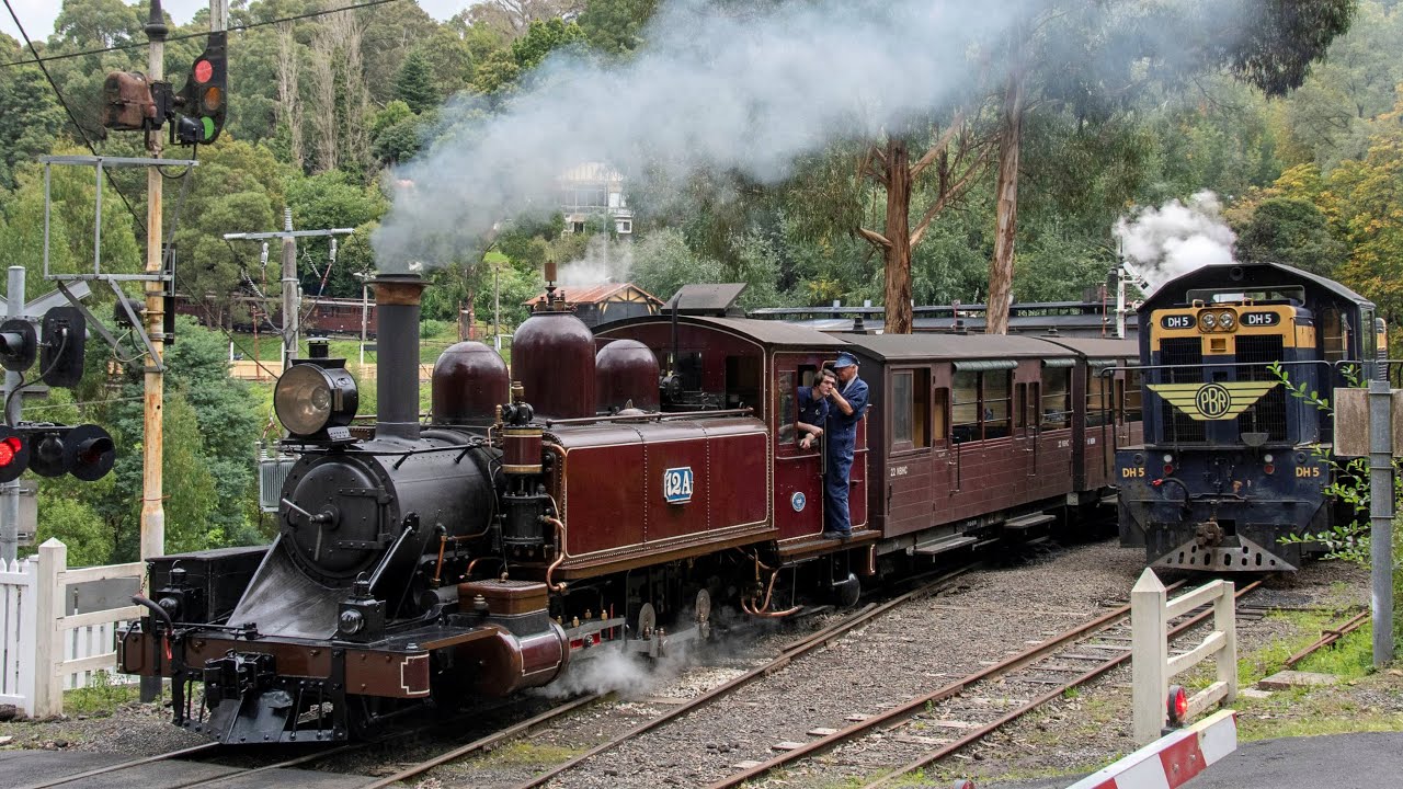 Puffing Billy's 12A Returns to Service! (Double-Headed NA's on the ...