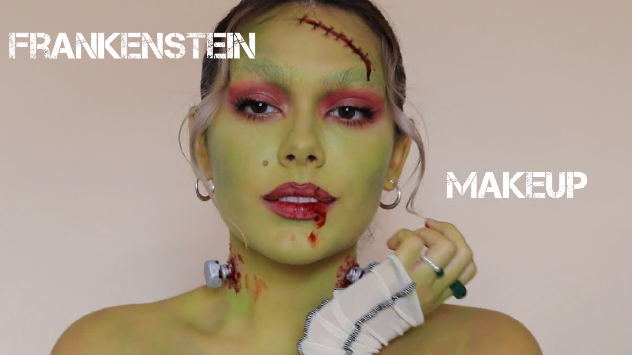 FRANKENSTEIN HALLOWEEN MAKEUP TUTORIAL - YouTube