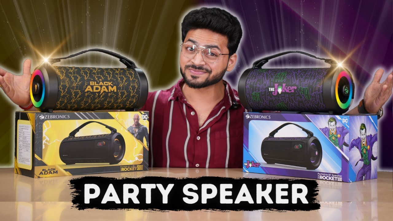 Best Party Speaker + Karaoke Mic 🤩 At Rs 3,100/- | ZEBRONICS Rocket 500 ...
