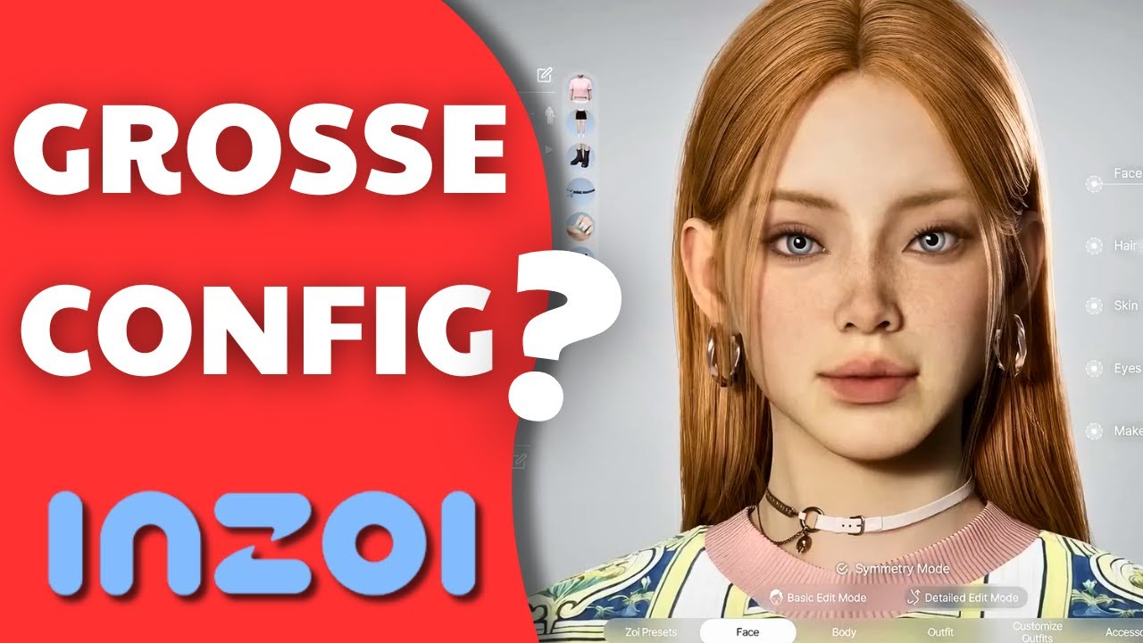 Quelle CONFIGURATION pour JOUER à inZOI ? - YouTube