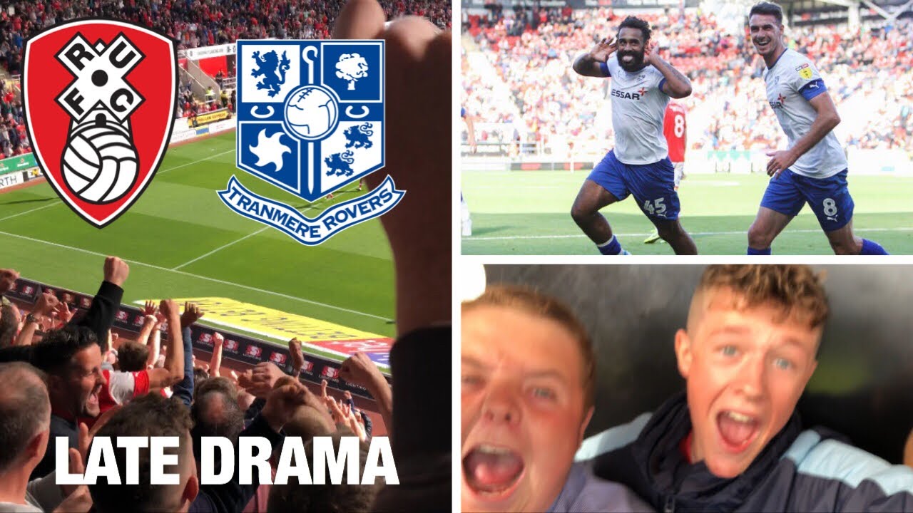 PITCH INVASION, 95th MIN AWAY LIMBS *VLOG* Rotherham vs Tranmere Rovers ...