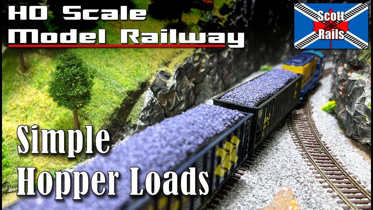 Simple Budget Hopper Loads For Your HO Scale Model Trains - YouTube
