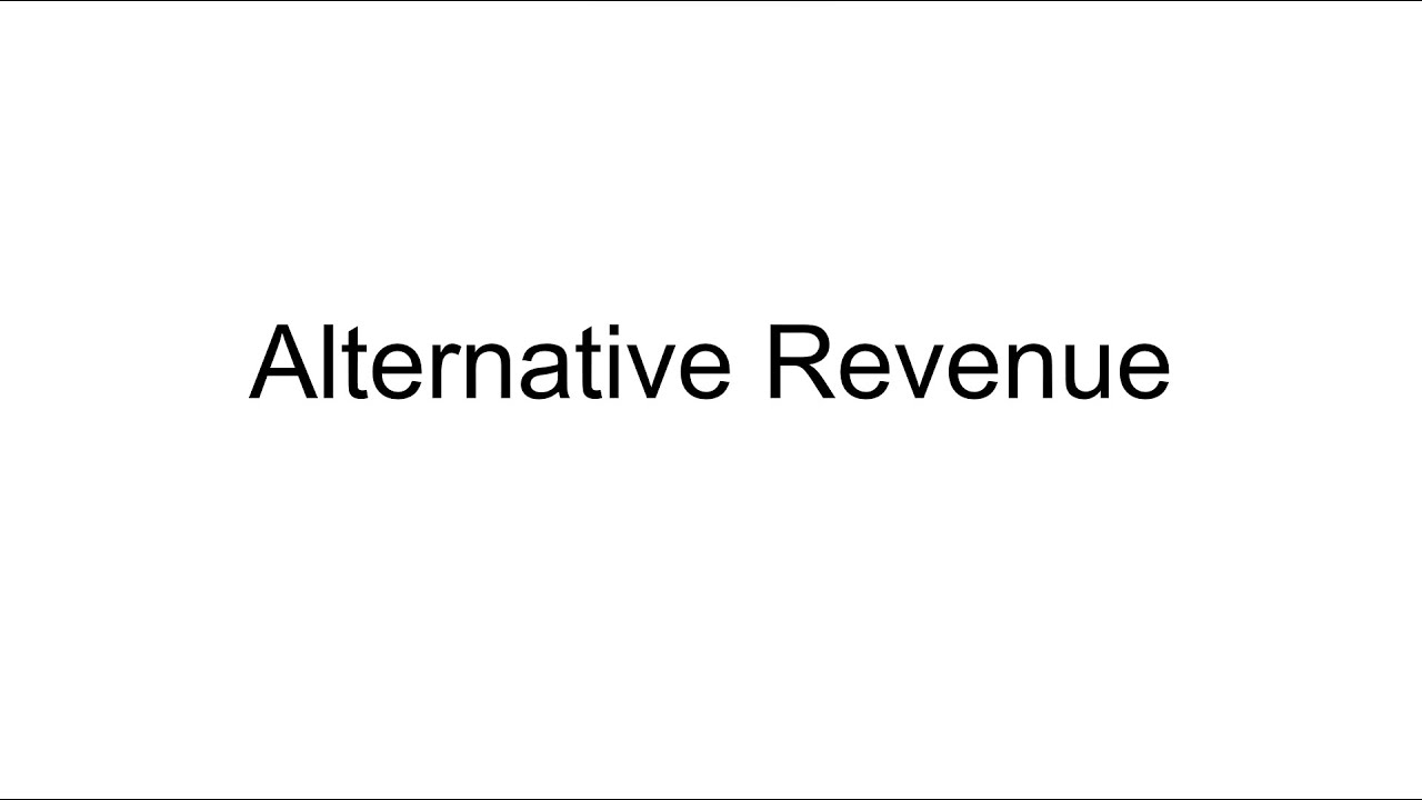 Different Paths in Alternative Revenue - YouTube