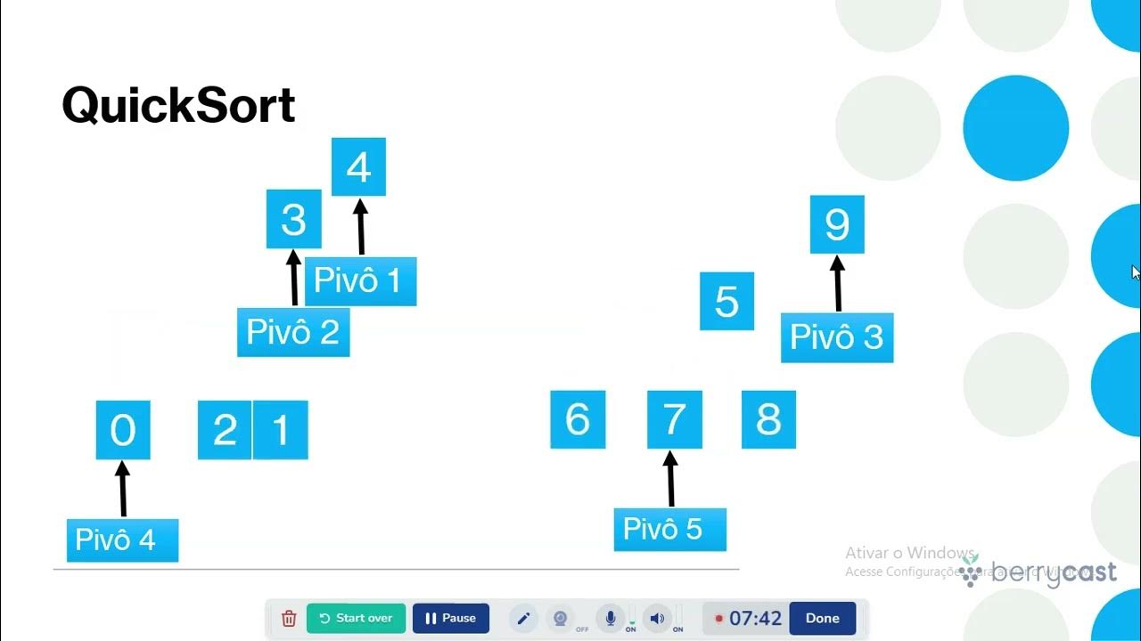 Revisão Quicksort e solução de problema - YouTube