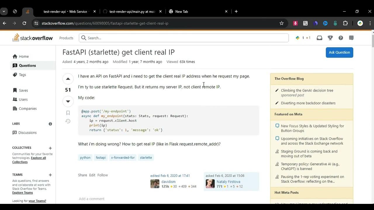 How to get client real IP FastAPI - YouTube