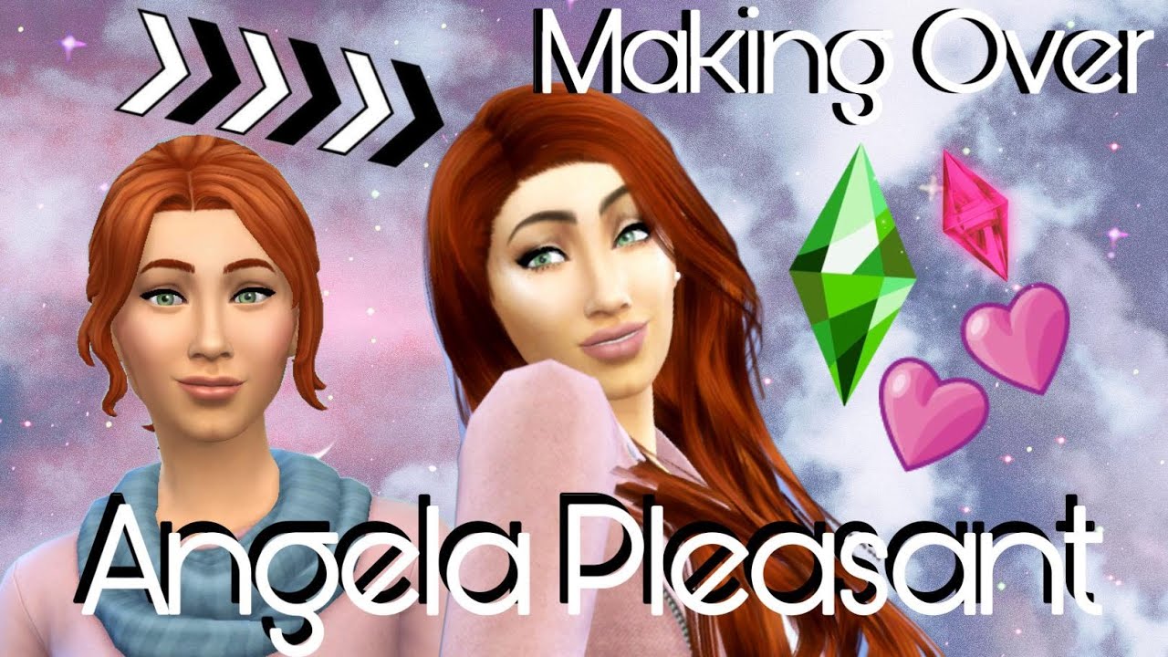 Giving Angela Pleasant the Makeover she DESERVES! -The Sims 4 - YouTube
