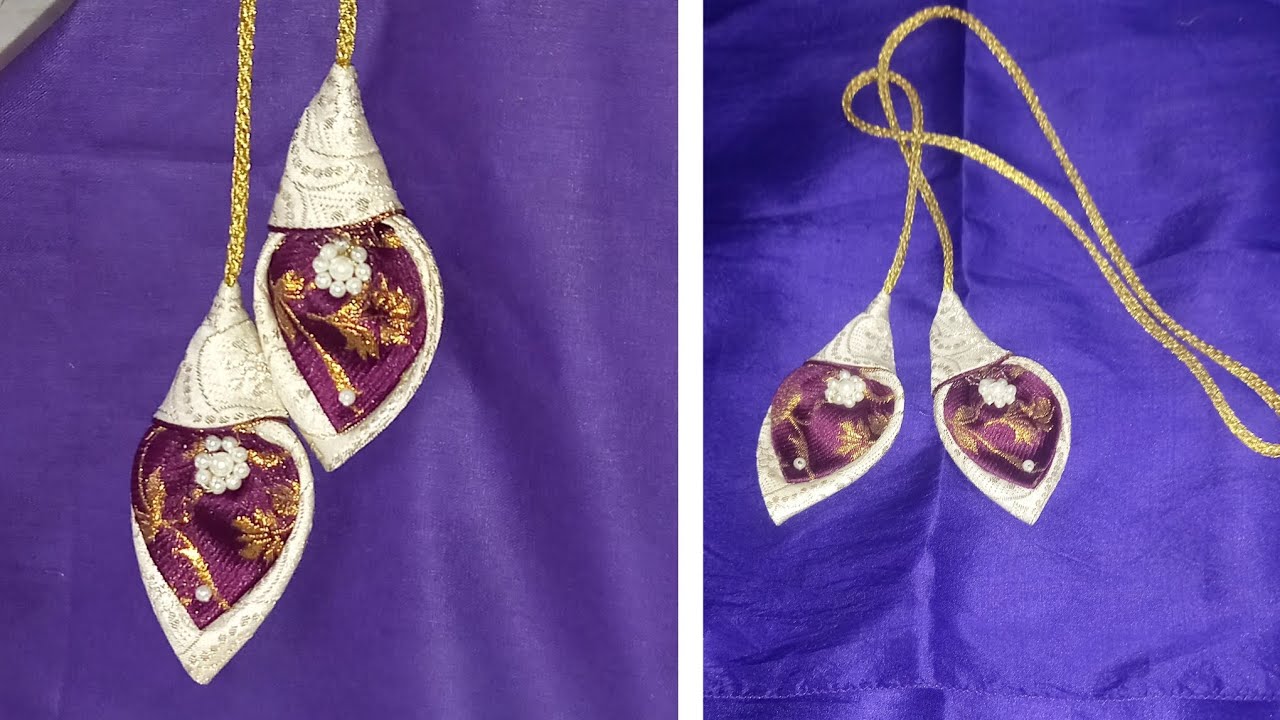 Silk saree Blose latakan cutting and stitching - YouTube