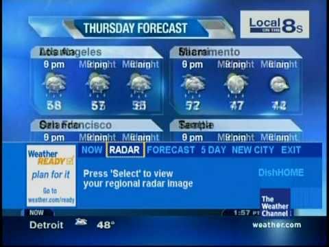 Dish Network Weather Channel Interactive App- Apr. 7, 2011- 1:57PM PDT ...