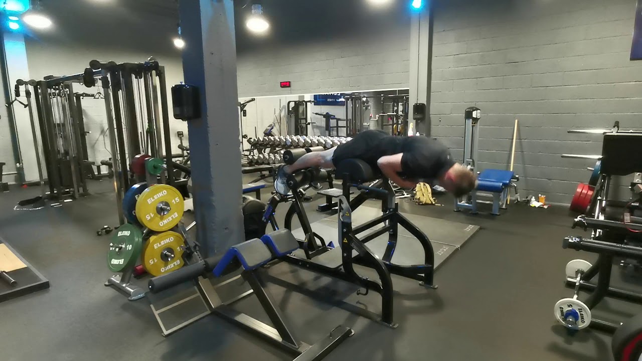 90 Degree Back Extensions - YouTube