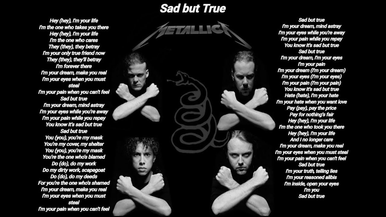 Metallica-Sad-but-true-Metallica lyrics HQ - YouTube