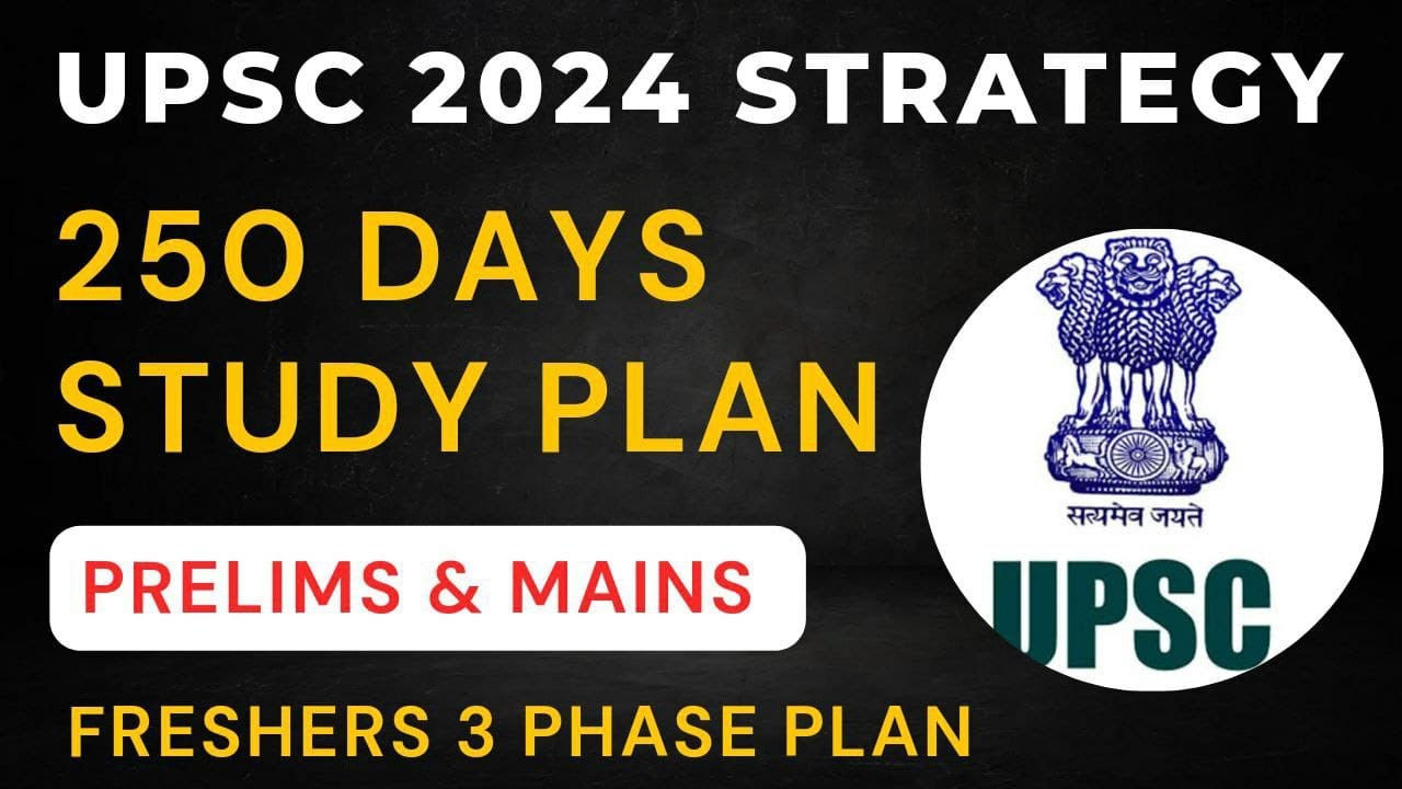 UPSC 2024 250 DAYS STUDY PLAN PRELIMS & Mains • Upsc 250 Days ...