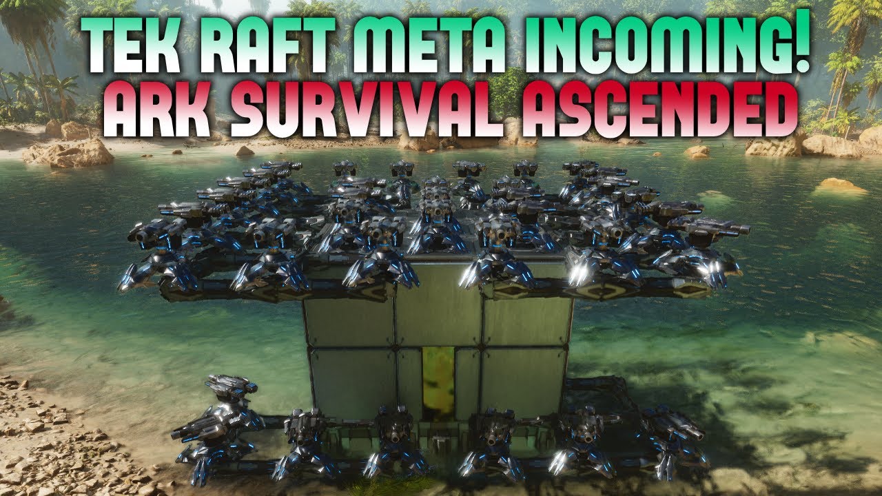 ARK Survival Ascended | TEK RAFT META IS HERE!!! - YouTube