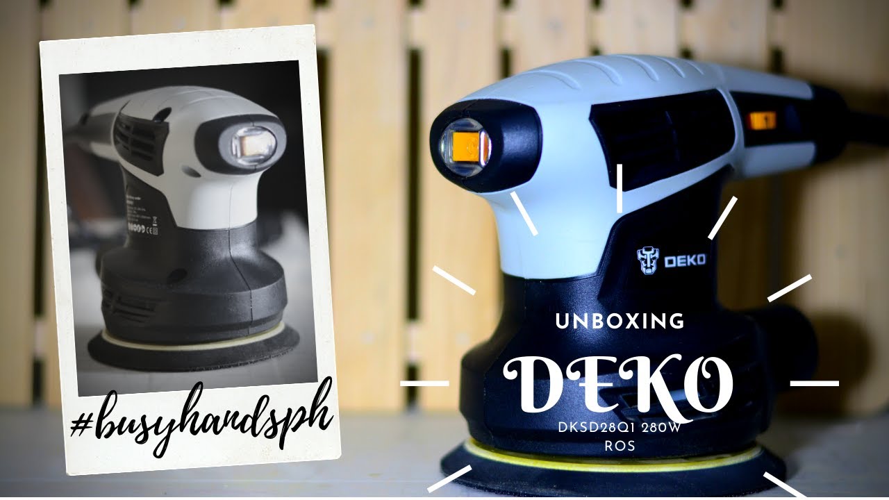 UNBOXING - DEKO DKSD28Q1 280W Random Orbit Sander! - YouTube