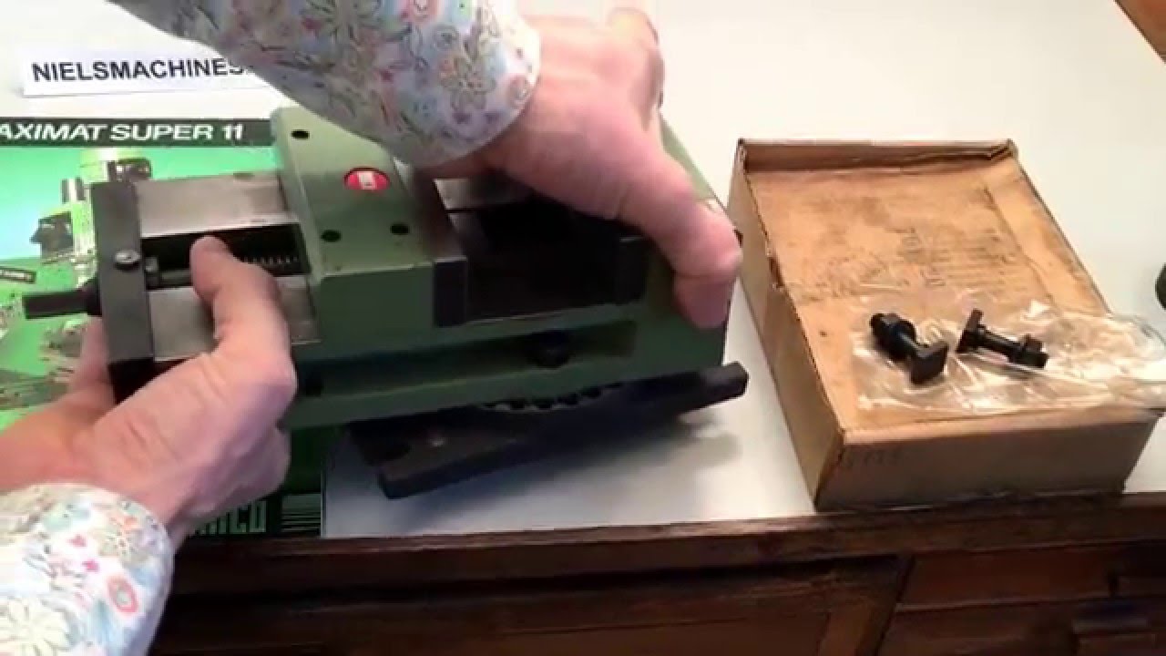 Emco Machine vise and Swivel Base 110mm - YouTube