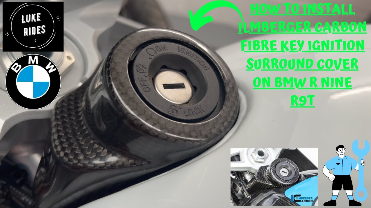 BMW R NineT / How To Fit Install llmberger Gloss Carbon Fibre Ignition ...