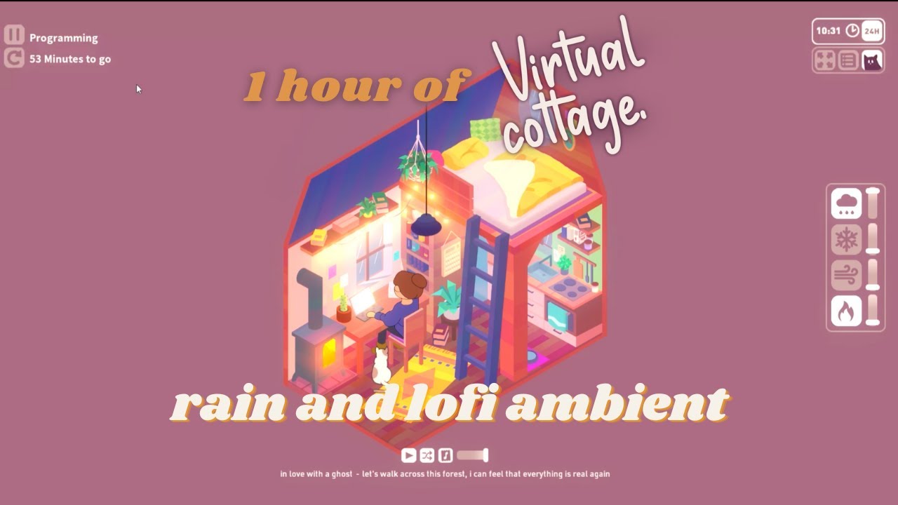 rain and lofi ambient. Virtual Cottage Game(?) - YouTube