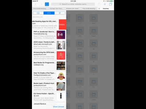 How to delete reading list on ipad? - YouTube