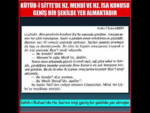 SAHİH-İ BUHARİ'DE, MERYEM OĞLU İSA GENİŞ BİR ŞEKİLDE YER ALMIŞTIR
