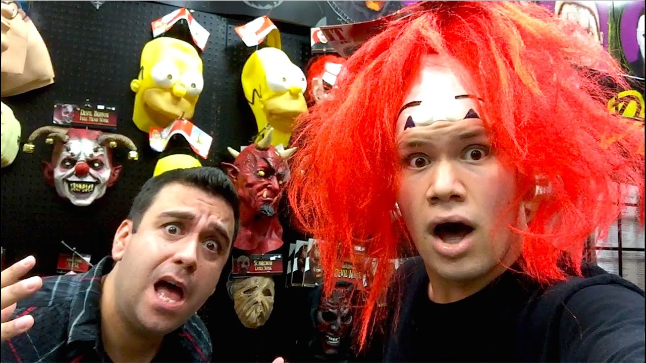 Scary Fun at the Halloween Costume Shops - YouTube