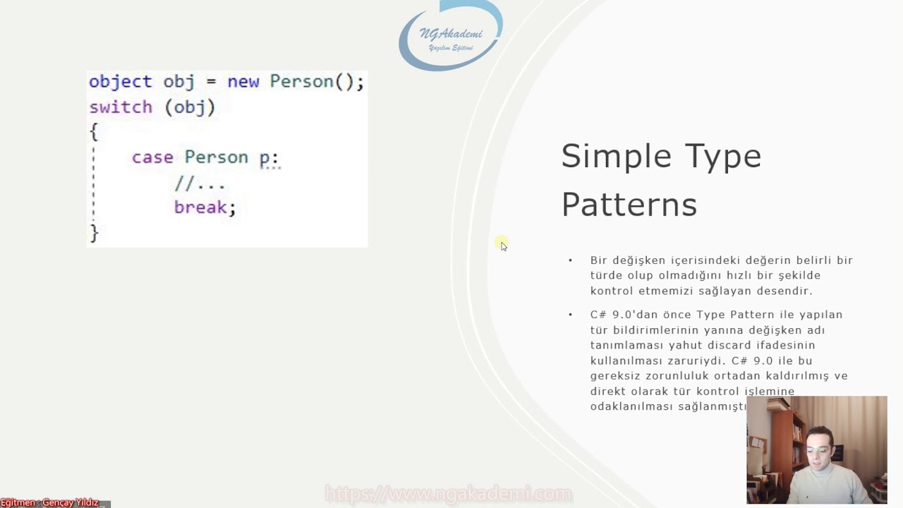 164) C# 9.0 Pattern Matching - Simple Type Pattern - YouTube