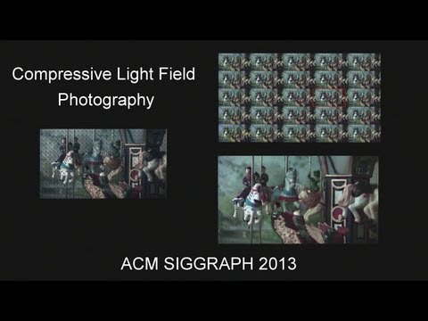 Compressive Light Field Photography - YouTube