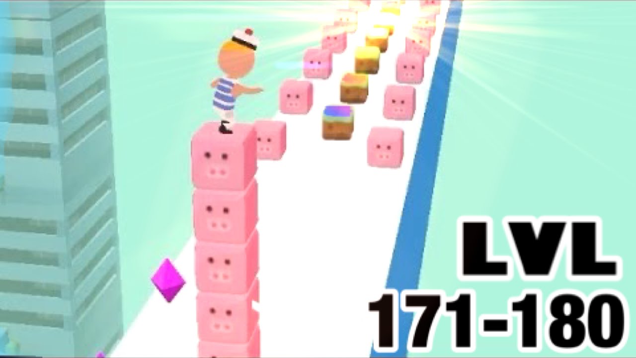 Cube Surfer - LVL 171-180 - Gameplay Walkthrough - YouTube