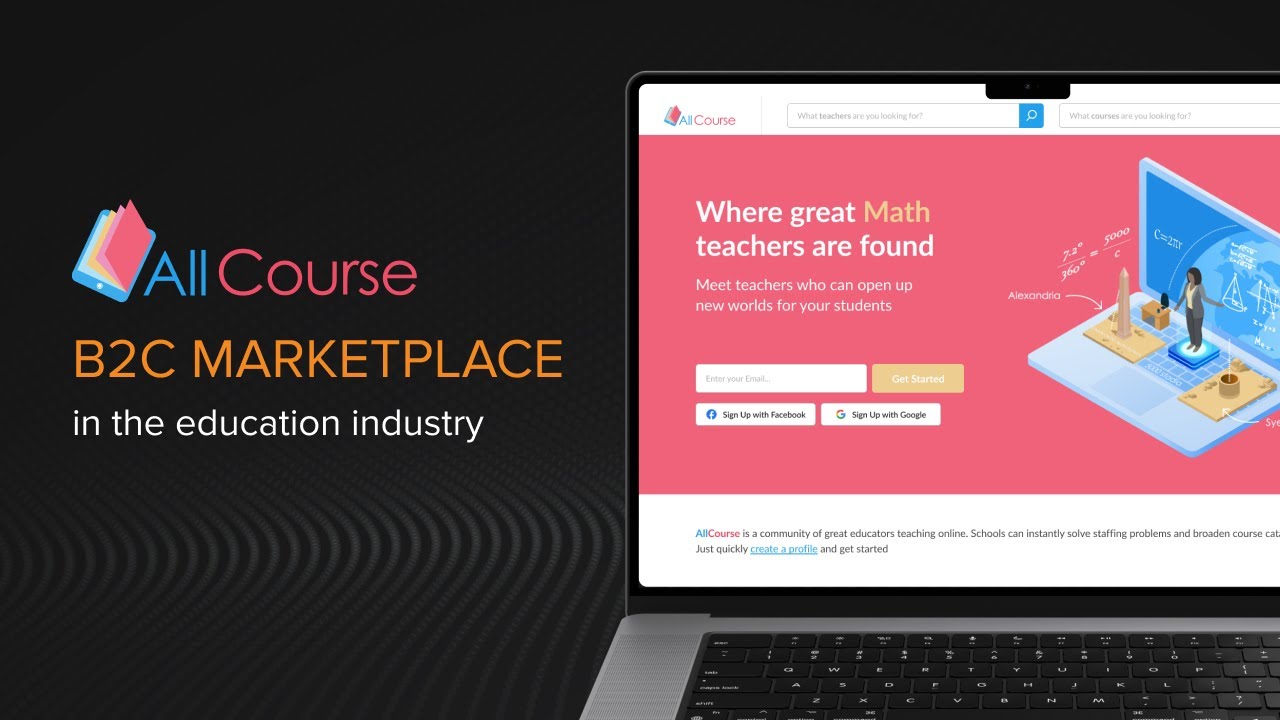 AllCourse Case Study - Educational Service Marketplace by Roobykon Software - YouTube