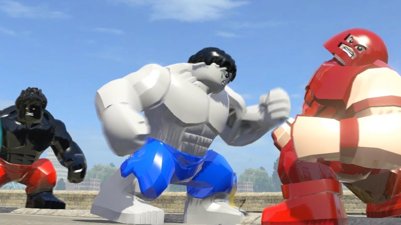 Hulk (Grey) vs Juggernaut vs Black Hulk (LEGO Marvel Super Heroes ...