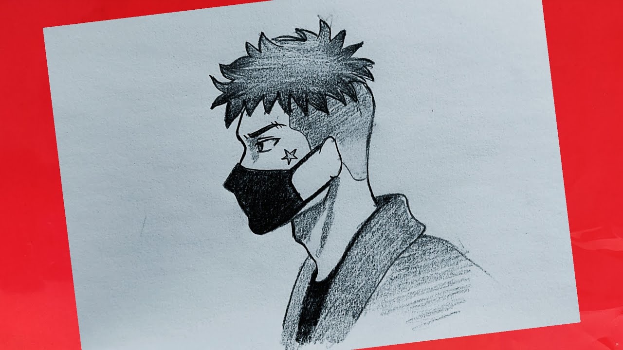 Cool Anime Boy Drawing | Easy Step-by-Step Sketch - YouTube