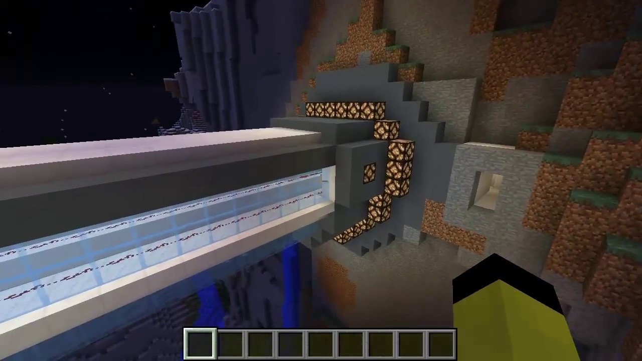 DEMO: Minecraft Two-Way Monorail in a Bridge Concept - YouTube