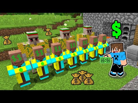 ΟΛΟΙ VILLAGERS ΤΟΥ ΧΩΡΙΟΥ ΜΑΣ ΕΓΙΝΑΝ ΠΛΟΥΣΙΟΙ ΣΤΟ MINECRAFT - YouTube