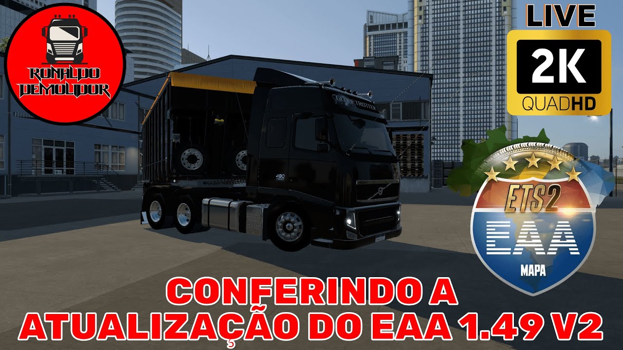 EURO TRUCK SIMULATOR 2 - CONFERINDO AS ATUALIZAÇÕES DO MAPA EAA 1.49 V2 ...