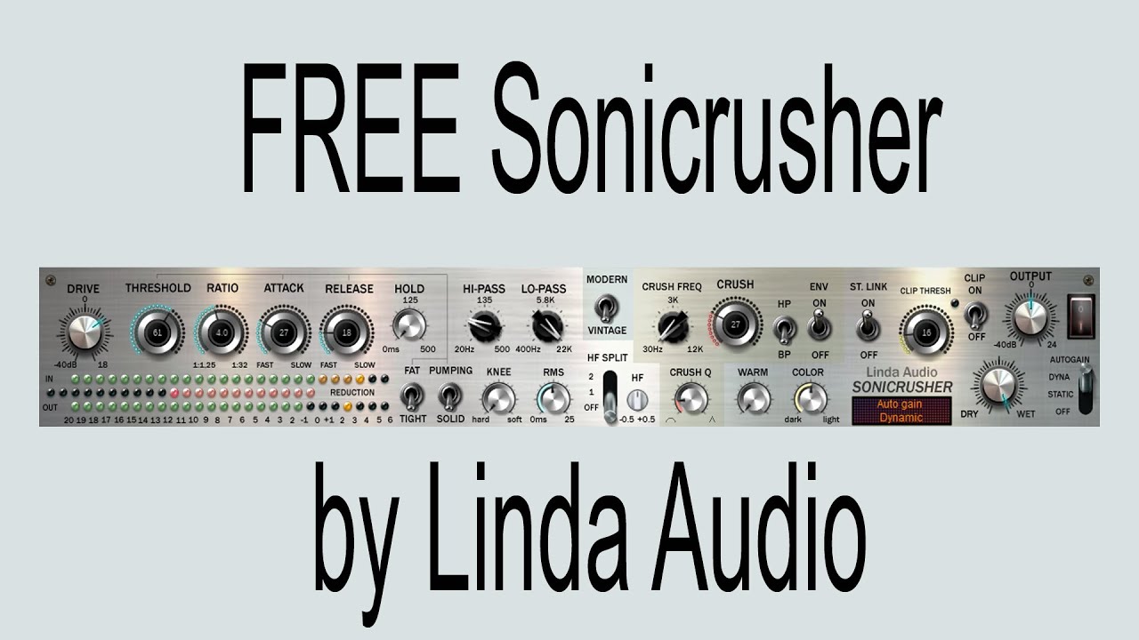 FREE Sonicrusher by Linda Audio - YouTube