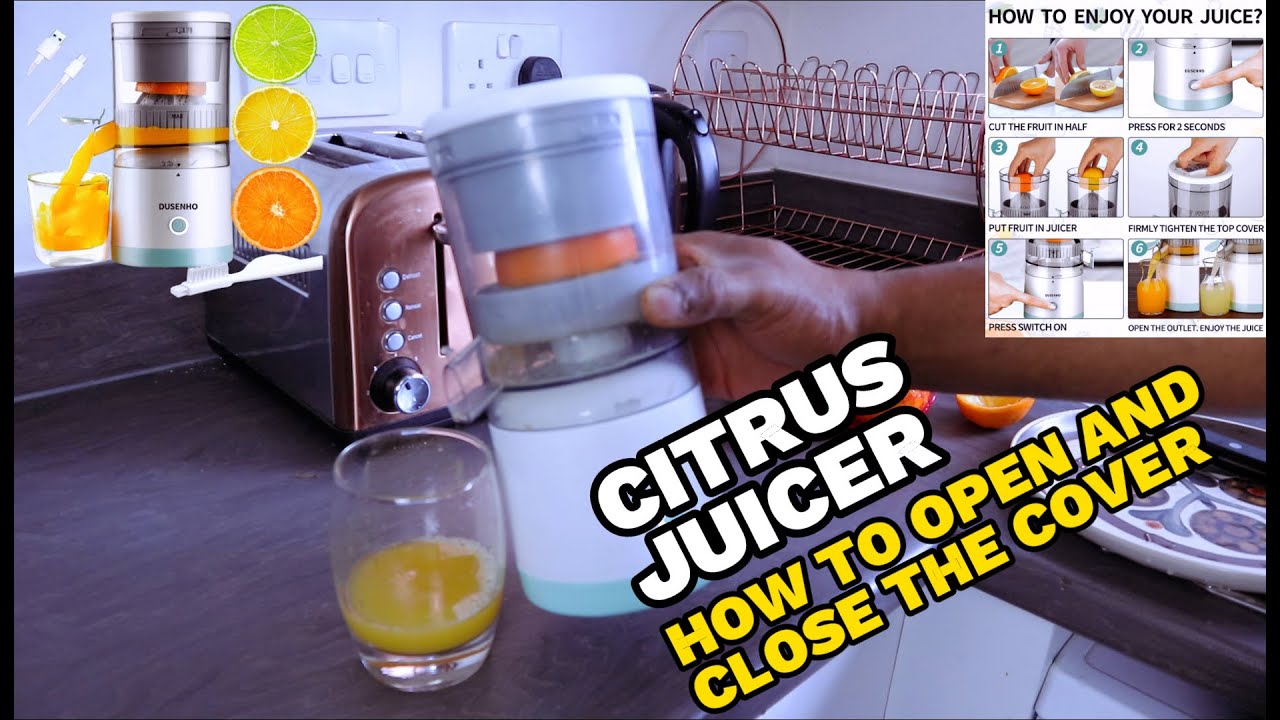 How To Open and Close Electric Juicer Rechargeable - Citrus Juicer ...