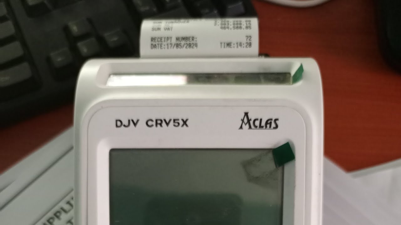 updating your Sales Etr invoices to the kra etims systems Aclas Djv CRV5X Machine - YouTube