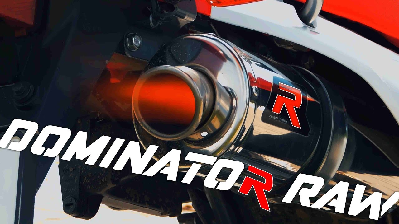Honda xr 125 Dominator exhaust ride - RAW sound - YouTube