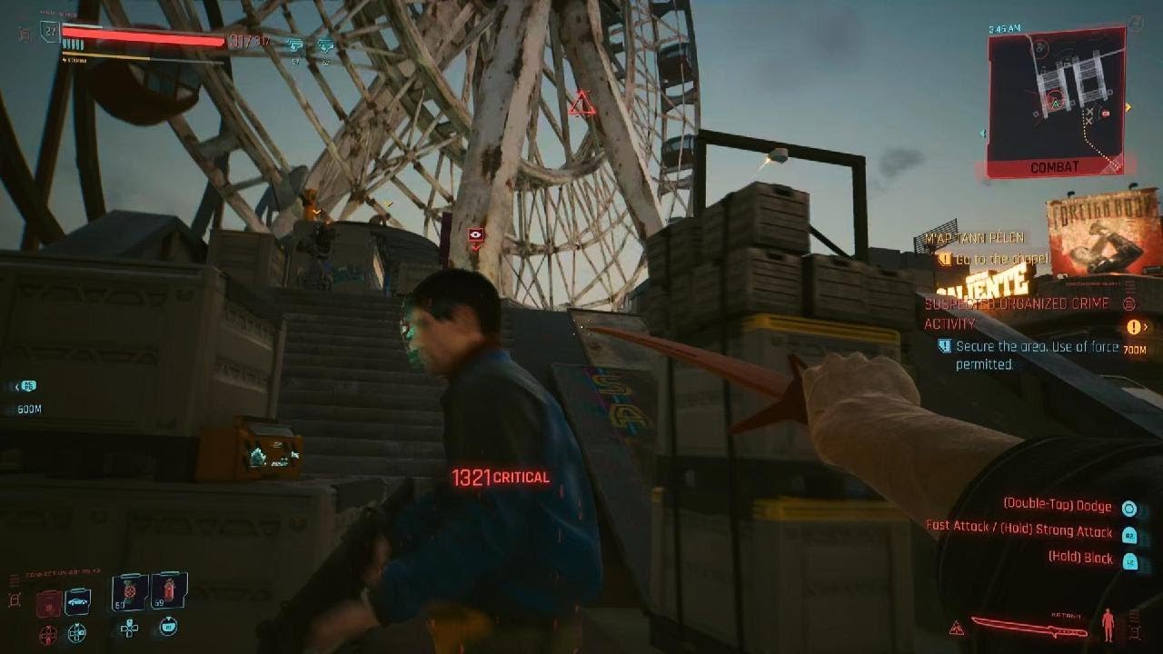 Cyberpunk 2077 Melee Build Speed Showcase. - YouTube