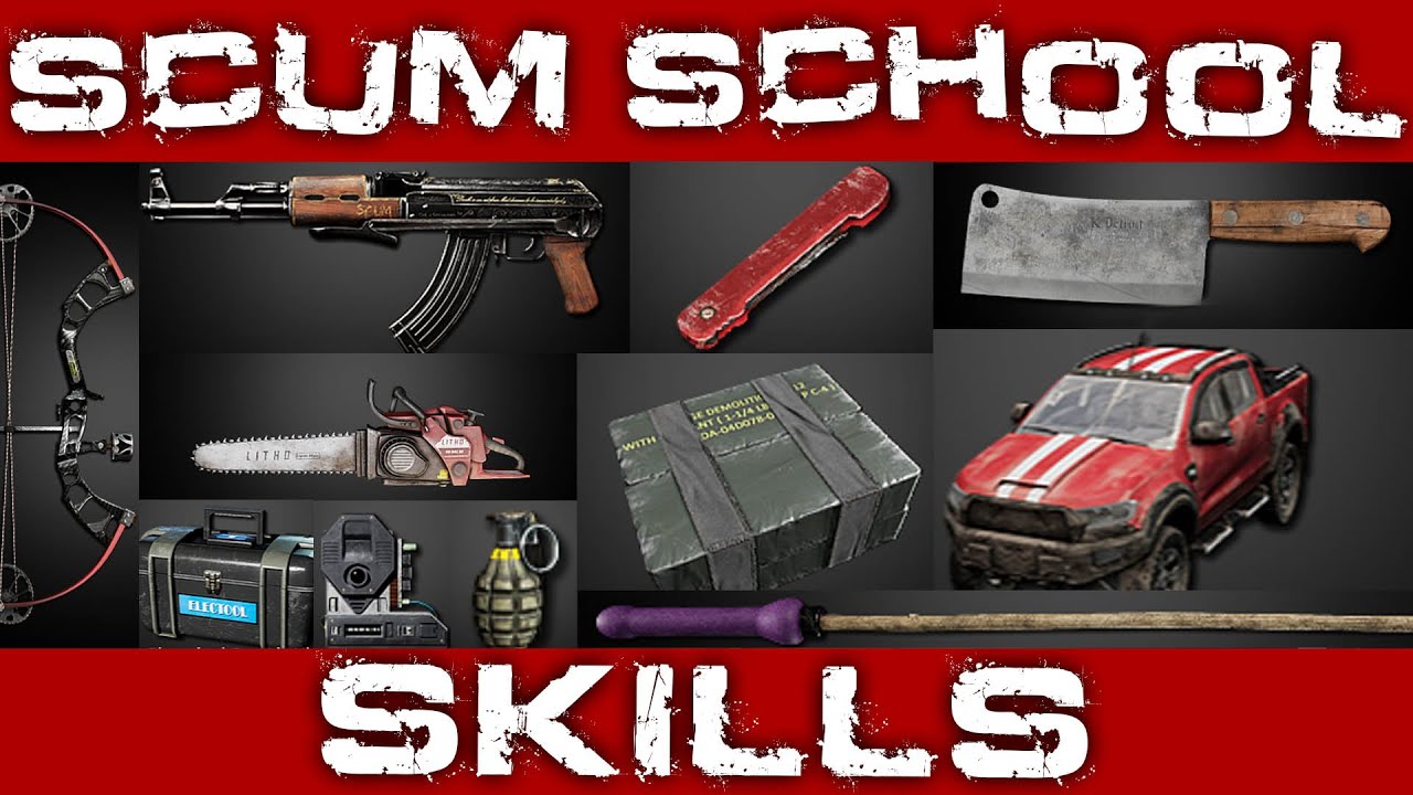 SCUM SCHOOL Ep. 3 | Everything about Skills GUIDE - YouTube