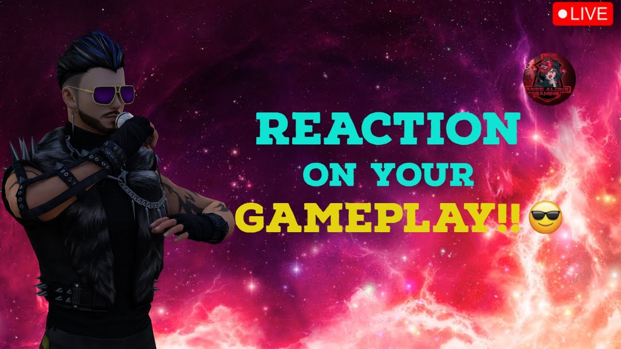 FREE FIRE REACTION LIVE STREAM | GAMEPLAY REACTION LIVE | TEAM CODE ...